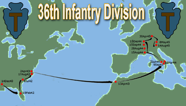 36th Infantry Division in World War II Research CD Set